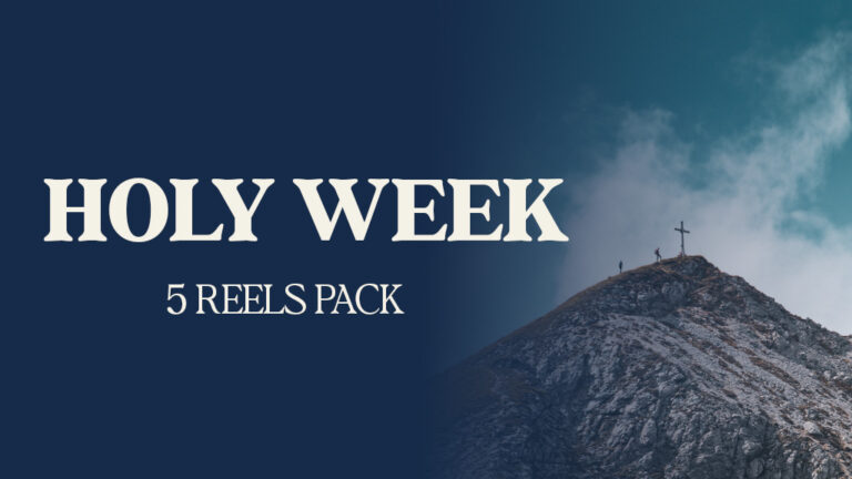 5 pack of bible verse reels for Holy Week - Church Social Media
